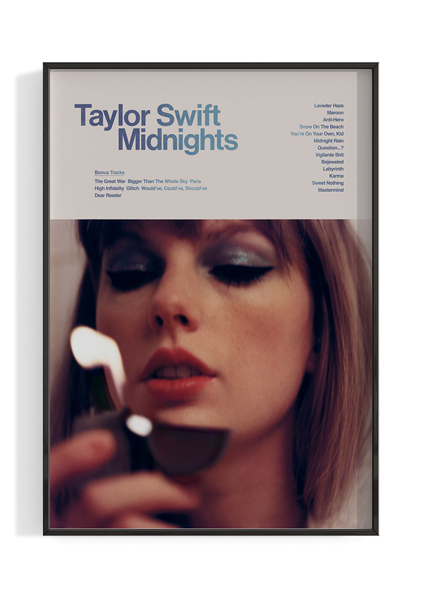 Taylor Swift 'Midnights' Poster – The Indie Planet