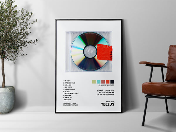 Kanye West 'Yeezus' Tracklist Poster – The Indie Planet