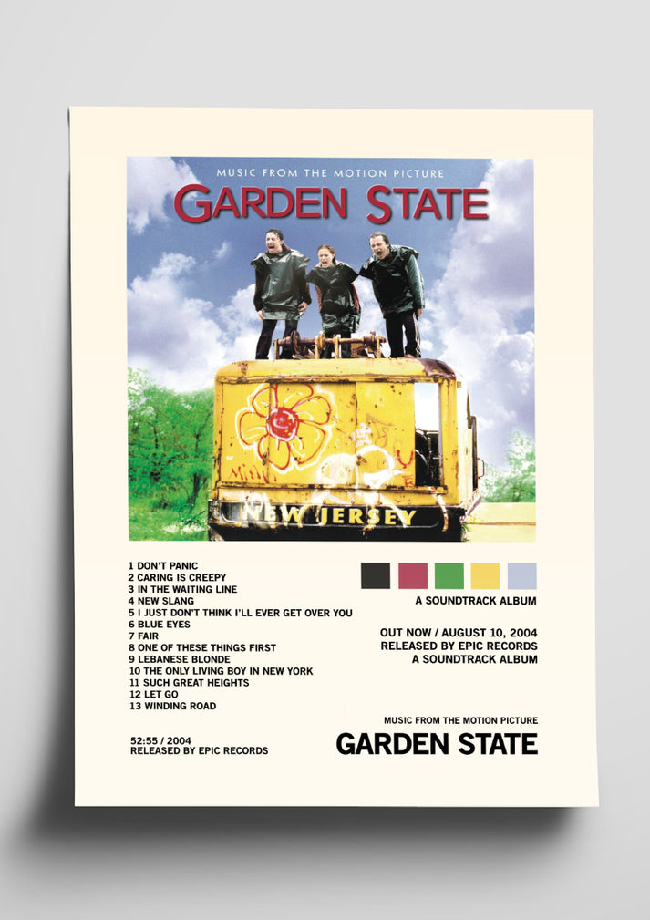 Garden State Movie Sountrack Album Art Tracklist Poster – The Indie Planet