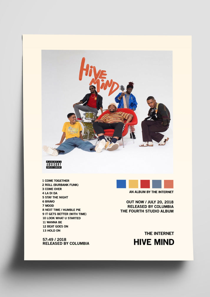 The Internet 'Hive Mind' Album Art Tracklist Poster – The Indie Planet